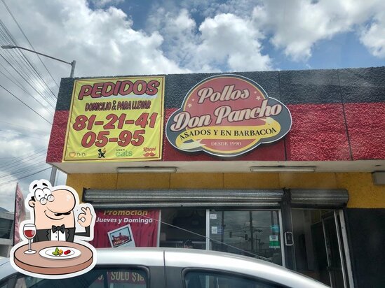 Menu at Pollos Don Pancho restaurant, Monterrey