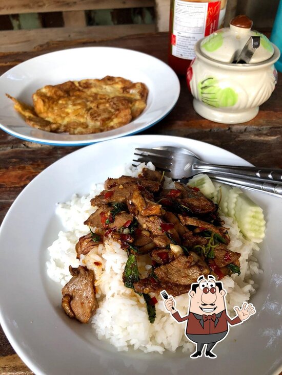 Menu at ร้านอาหารตามสั่งกะเพราเป็ด restaurant, Ban Len