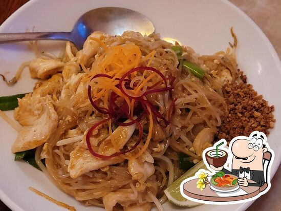 Menu at Thai Basil restaurant, Black Mountain