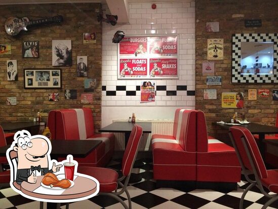 Menu at Brook's Diner restaurant, London