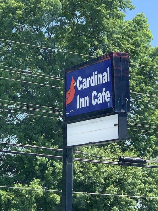 Menu at Cardinal Inn restaurant, Pittsfield, W Washington St