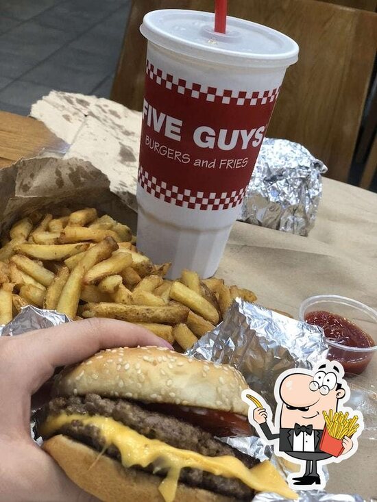 Menu at Five Guys restaurant, Dubai, The Dubai Mall