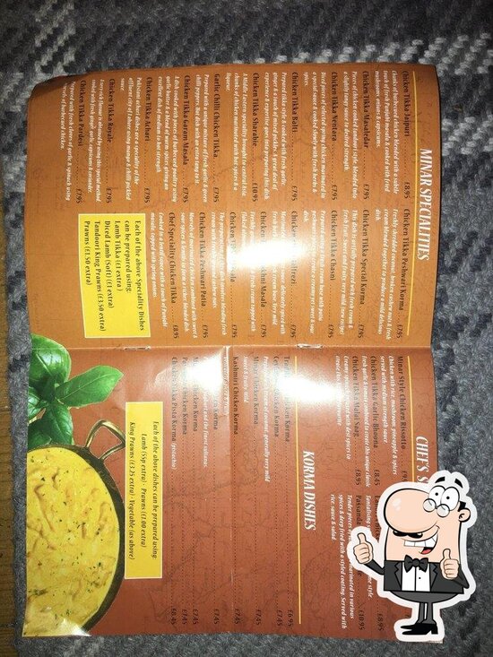 Minar, Glasgow - Restaurant menu, prices and reviews