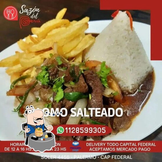 Carta del restaurante Sazón del Perú, Buenos Aires