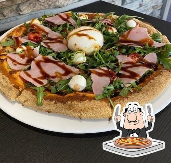 Menu at French Pizza restaurant, Grenoble