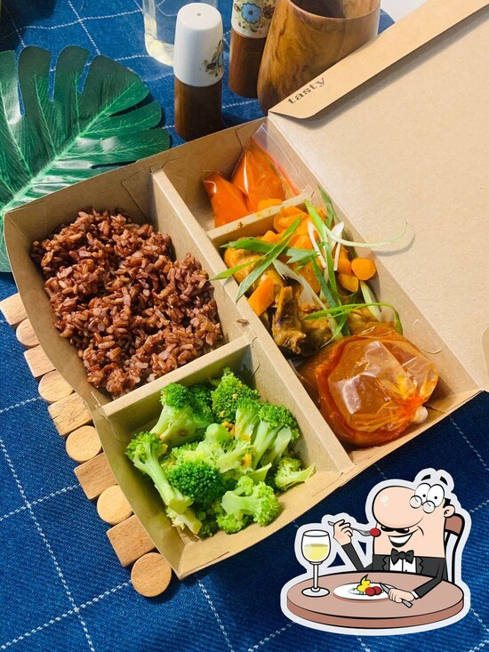 Menu at Grainsly Catering restaurant, South Jakarta