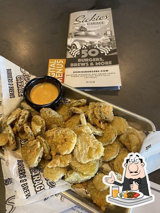 Menu at Sickies Garage Burgers & Brews restaurant, Las Vegas