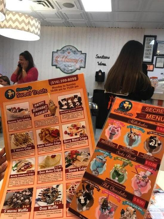 Menu at Manny's Sweet Treats desserts, Mineola