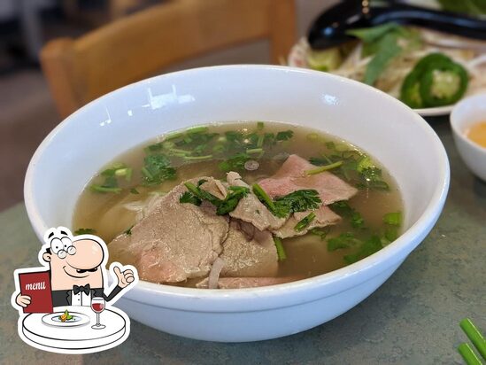Menu at Pho Cao restaurant, Wichita