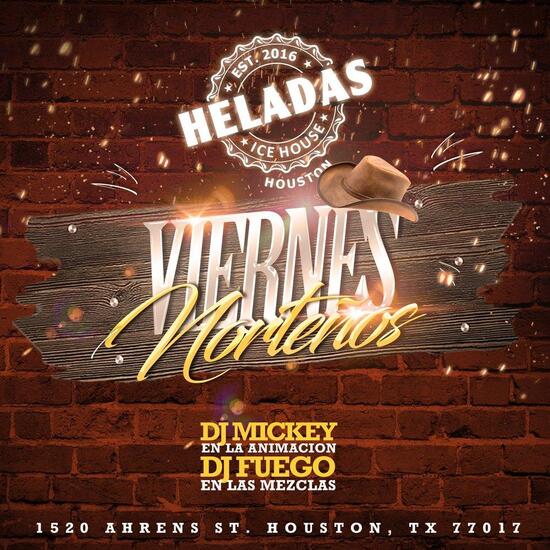 Menu at Heladas Ice House pub & bar, Houston