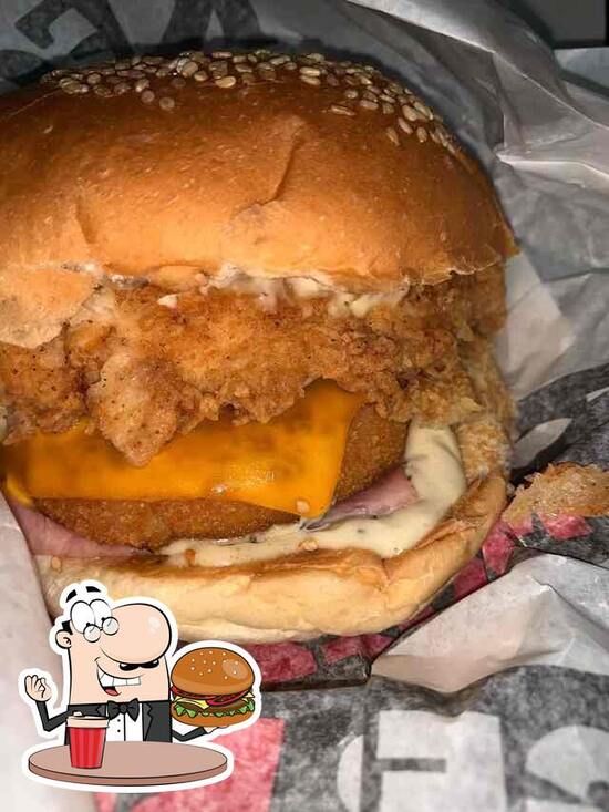 Menu at KFC restaurant, Abu Dhabi, Hamdan Bin Muhammad St.