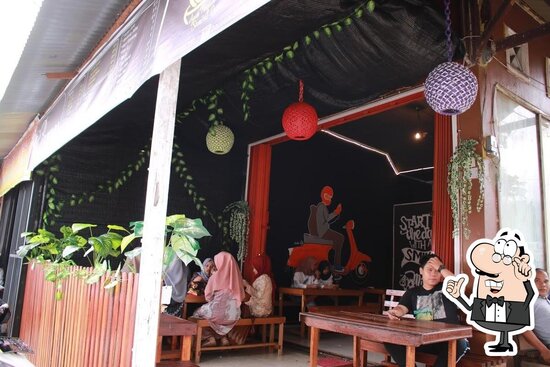 Menu at borneo cafe bubble, Indonesia