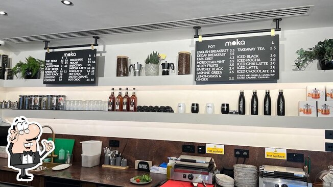 Menu at Moka Bar, Chigwell