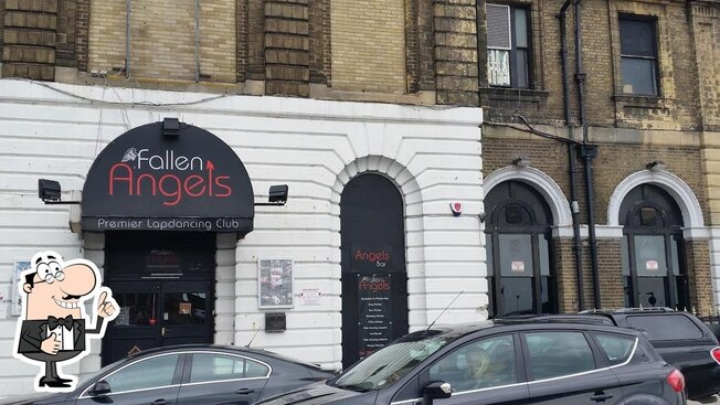 Menu at Fallen Angels club, Great Yarmouth