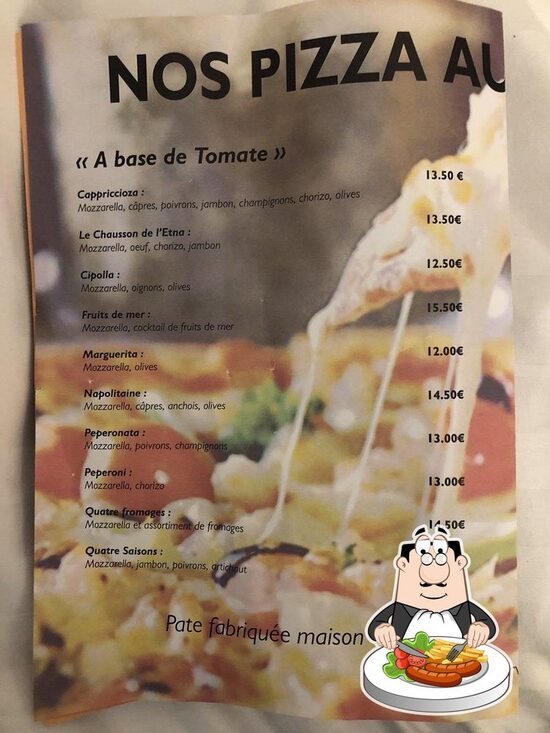 Menu au L'Etna restaurant, Reims