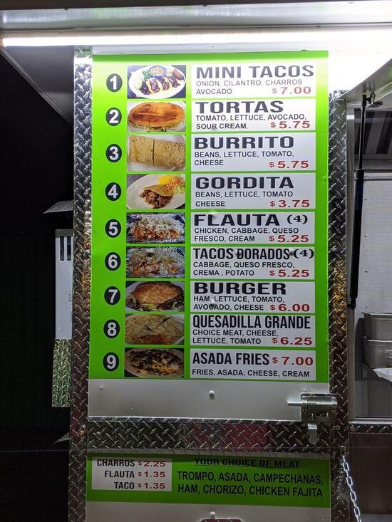 Menu at My Taco Life, San Antonio