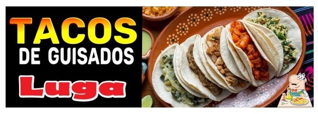 Menu at Tacos de guisado LuGa restaurant, Mexicali