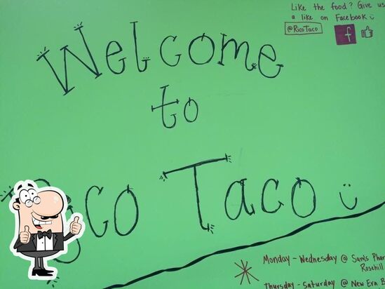 Menu at Rico Taco restaurant, Rose Hill