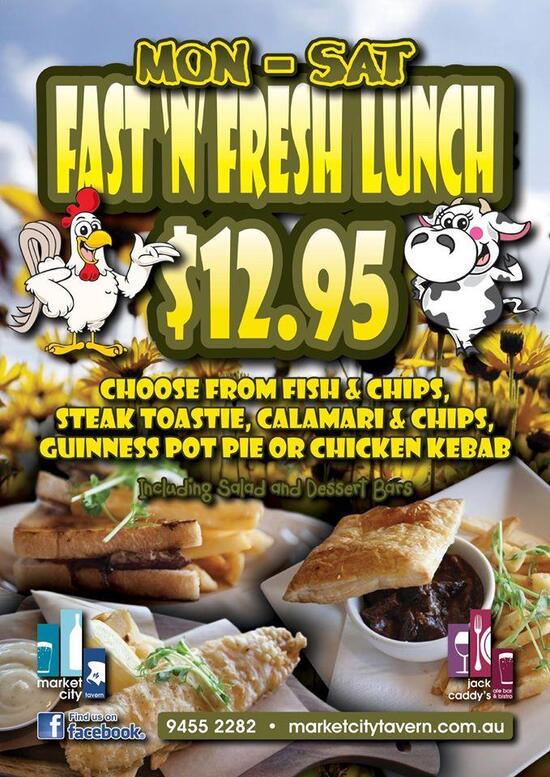 Menu at Market City Tavern pub & bar, Canning Vale