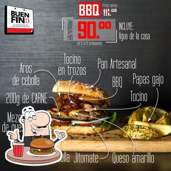 Menu at Grindhouse restaurant, Mexico City, Fray Servando Teresa de ...