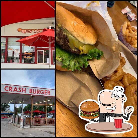 Menu at Crash Burger restaurant, Montrose