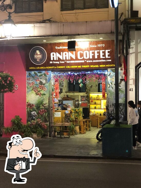 Menu at Anan Coffee cafe, Hanoi, 22 P. Lý Quốc Sư