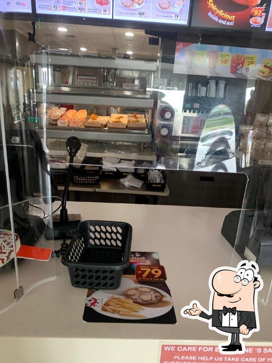 Menu at Jollibee restaurant, Mexico, Shell Service Station