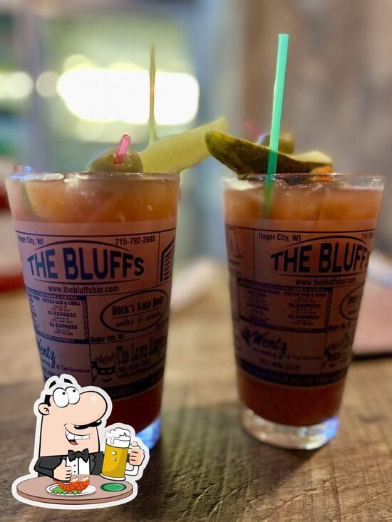 Menu at Bluffs Bar & Grill, Hager City