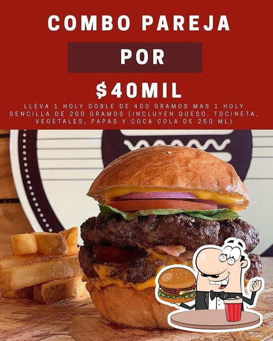 Menu at Holy Burger Oficial restaurant, Bogotá