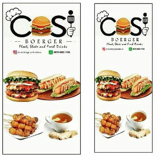 Menu at Cosy Burger restaurant, Pekanbaru