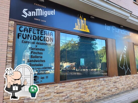 Menu at La Fundición cafe, Gijón