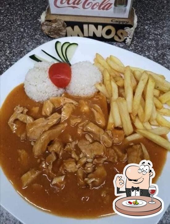 Menu at Minos restaurant, Snina