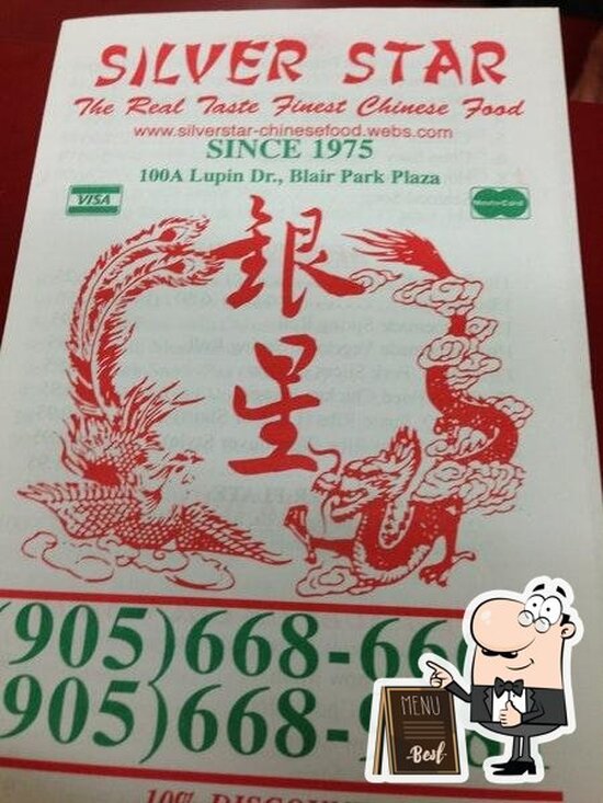 Carta de Silver Star Restaurant, Whitby