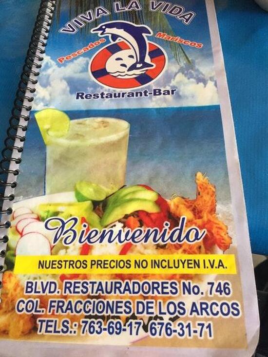 Menu at Viva la Vida restaurant, Leon, Blvd. Restauradores 746