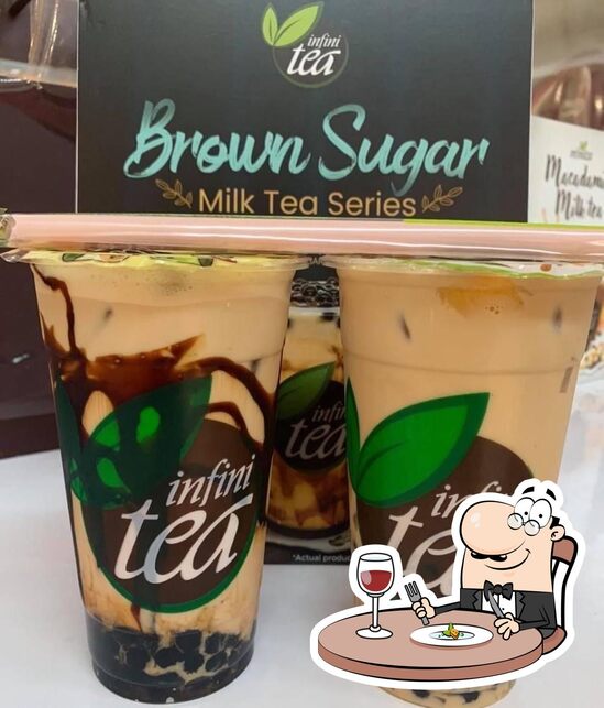 Menu at Infinitea cafe, Allacapan