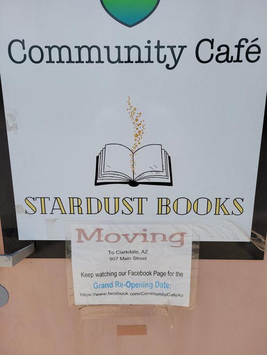 Menu at Community Cafe, Clarkdale