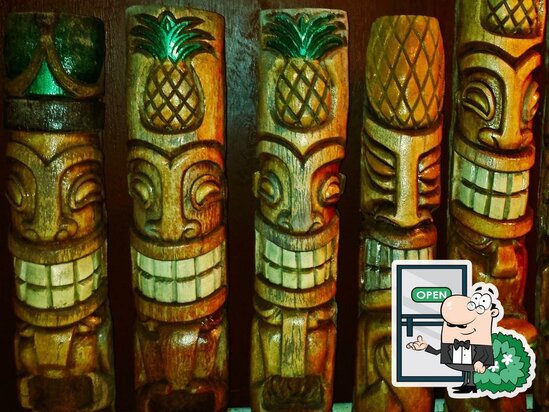Menu at Tiki Time Bar, Murray