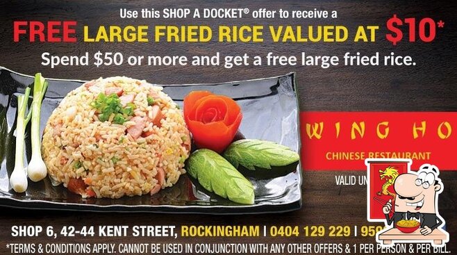 Wing Ho Chinese Restaurant in Rockingham - Restaurant menu and reviews