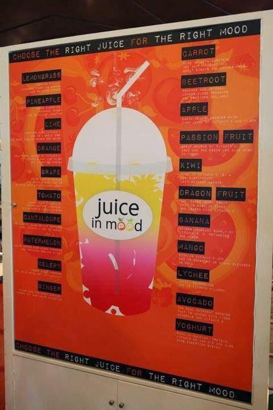 Carta de Juice in Mood Juice Bar and Smoothie (สาขา The Walk เกษตร ...