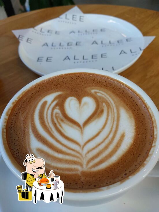 Menu at Allee Espresso cafe, Warrnambool