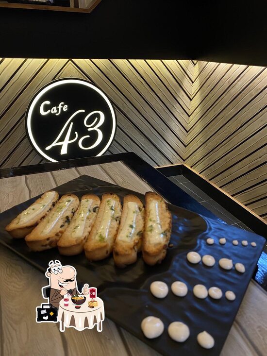 Menu at cafe 43, New Delhi