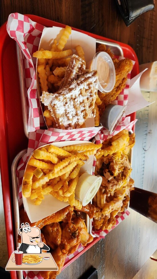Menu at Chix Chicken & Waffles restaurant, Le Mars