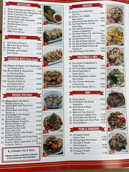 Menu at Ginger Beef Express restaurant, Calgary, Macleod Trail SE #580