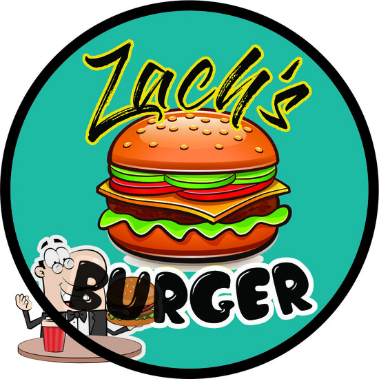 Menu at Zach's Burger restaurant, Antipolo