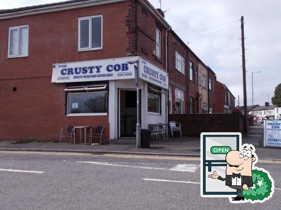 Menu at Crusty Cob cafe, Newton-le-Willows