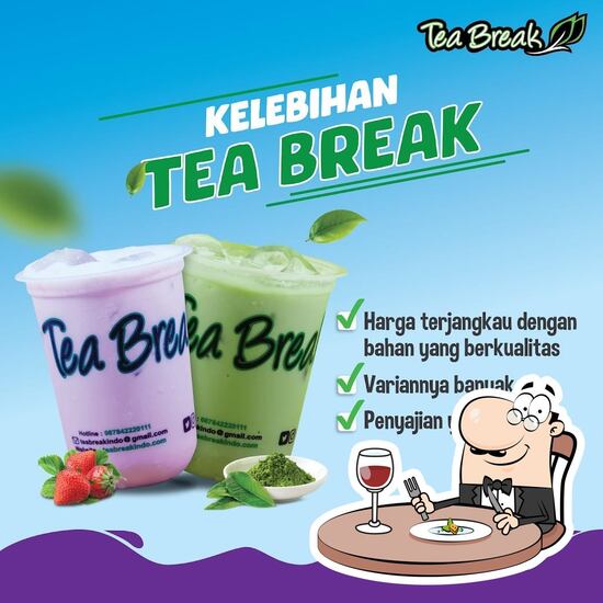 Carta del café Tea break ITC BSD, Tangerang del Sur