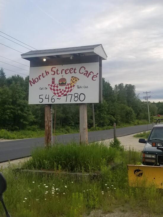 Menu at North Street Cafe, Cherryfield