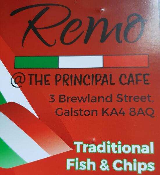 Menu at Remo’s Principal Cafe, Galston, 3 Brewland St