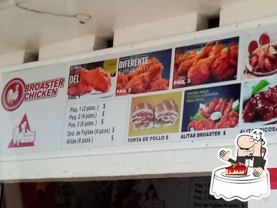 Menu at Broaster Chicken restaurant, Tlaquiltenango