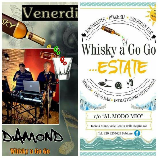 Menu at Whisky A Go Go restaurant, Bari, Viale Louis Pasteur